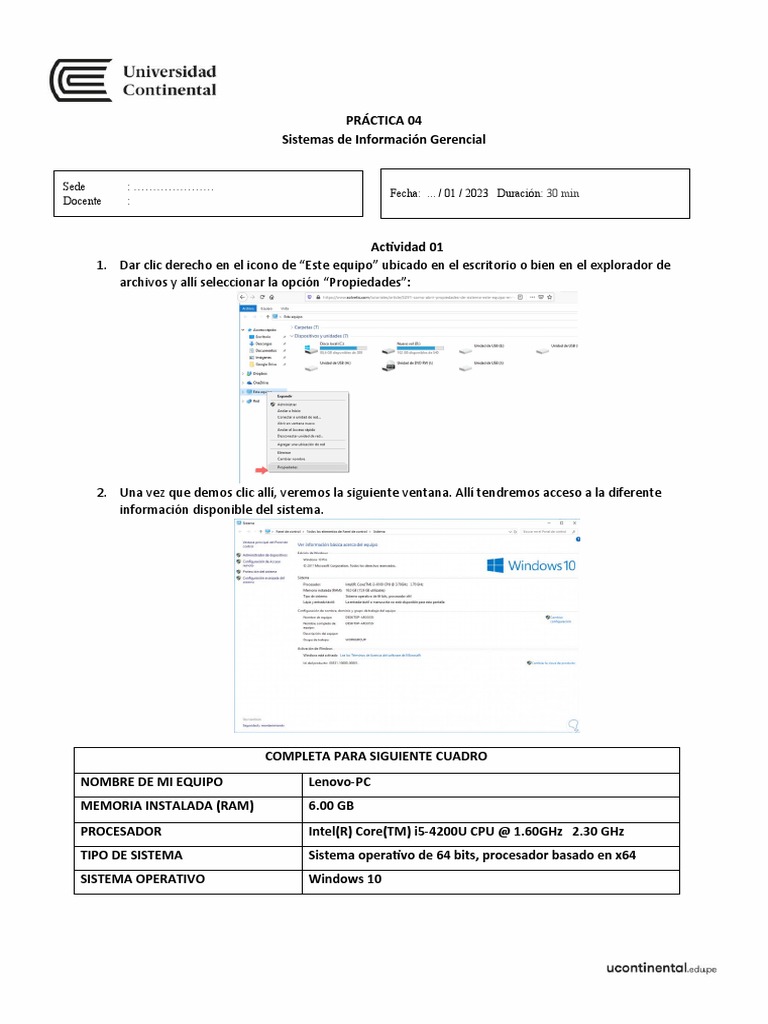 Practica 04 | PDF | Microsoft Windows | Ventana (informática)