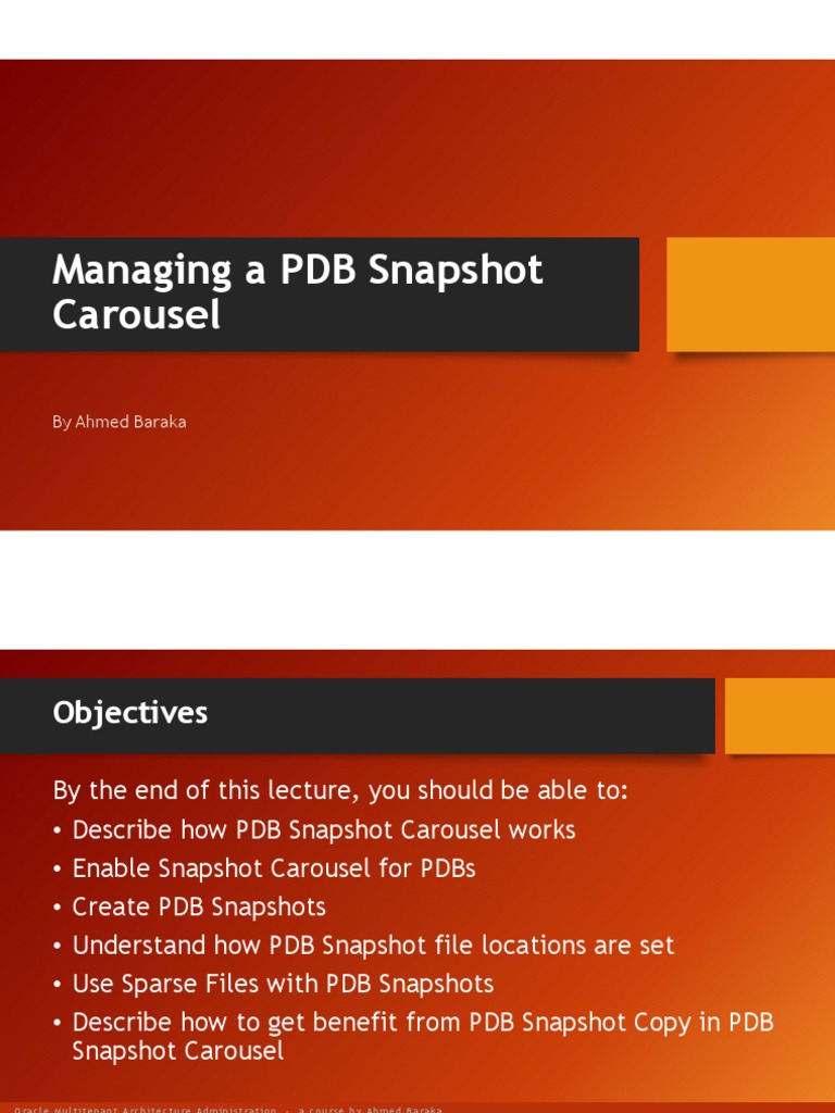 Managing A PDB Snapshot Carousel | PDF | Databases | Protein Data Bank