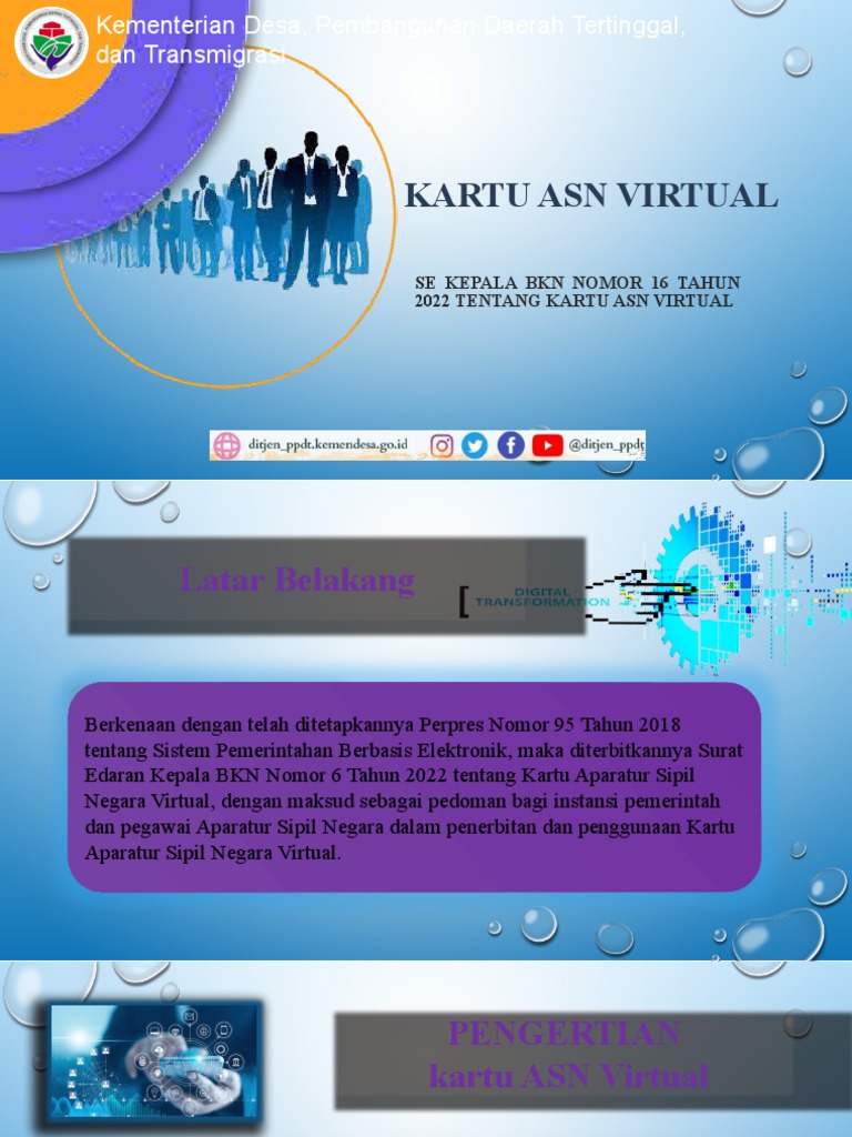 Presentasi Kartu Asn Virtual | PDF