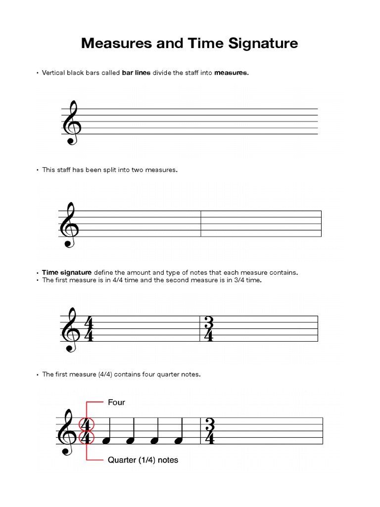 Understanding Music Time Signatures | PDF