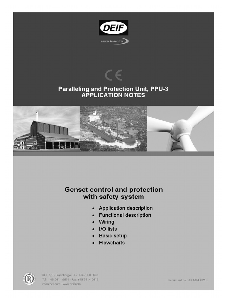 Ppu 3 Application Notes Genset Control and Protection With Safety ...