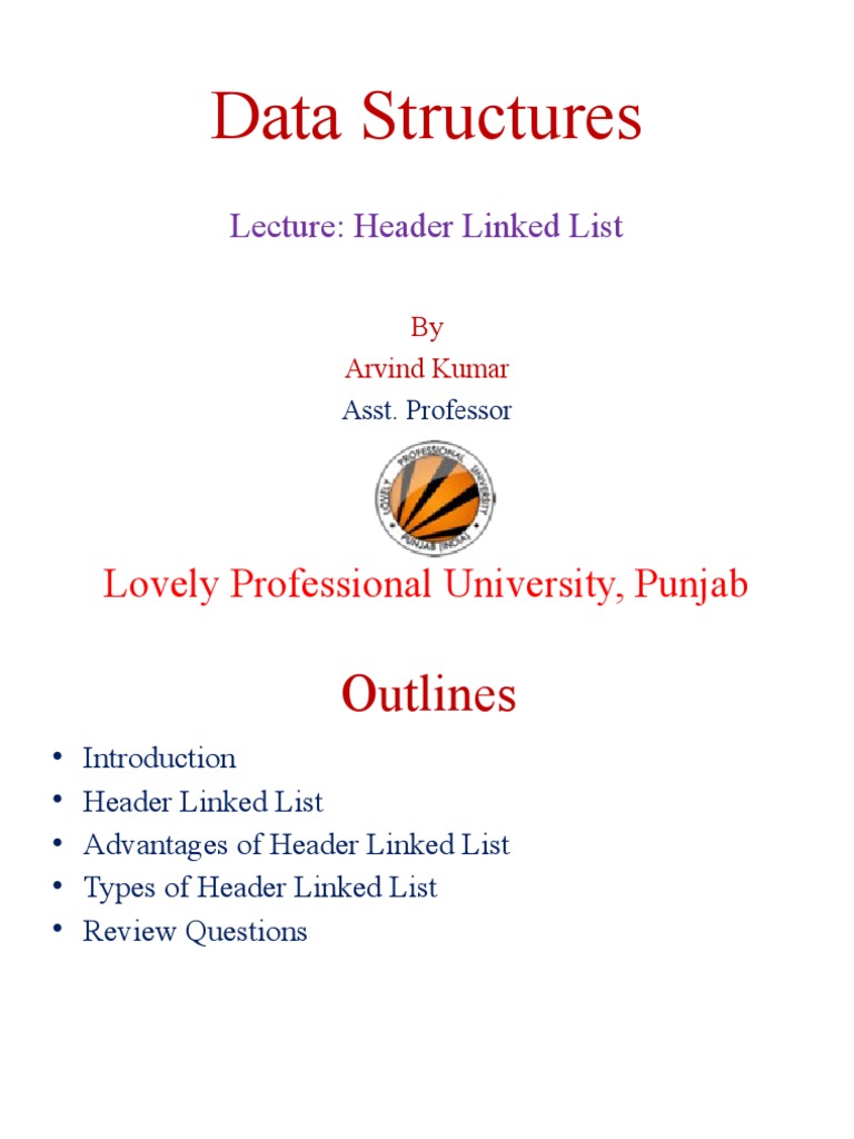 Header Linked List | PDF | Computing | Mathematical Logic Header Linked List | PDF | Computing | Mathematical Logic