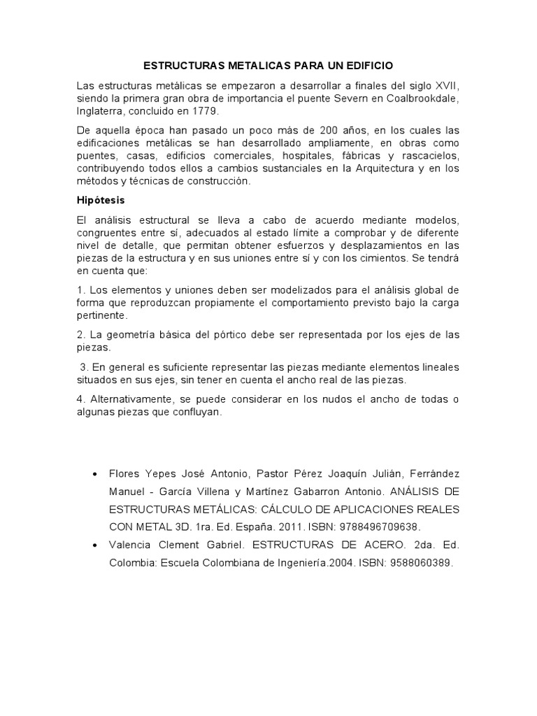 Estructuras Metálicas en Edificios | PDF | Acero | Hormigón