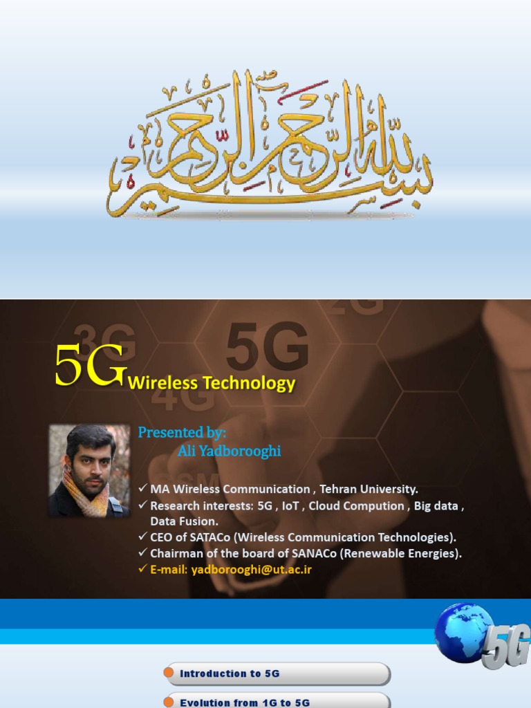 Presentation 5G | PDF | Wireless | Computer Network