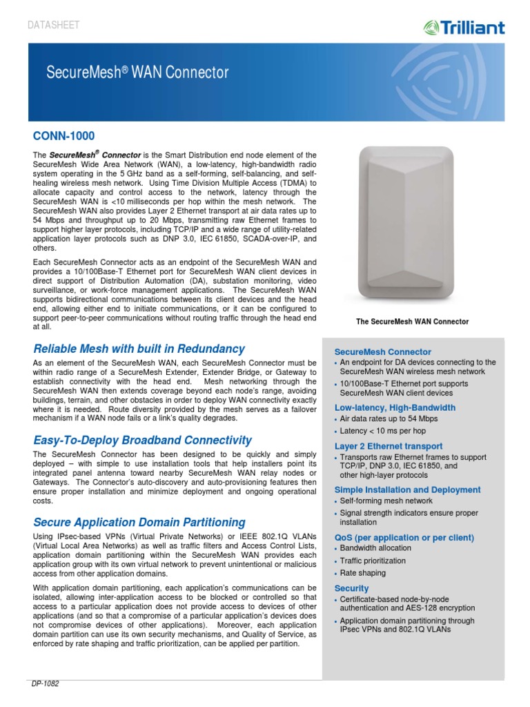 SecureMesh WAN Connector | PDF | Computer Network | Quality Of Service
