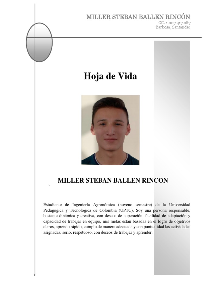 Hoja de Vida Miller Ballen.. | PDF