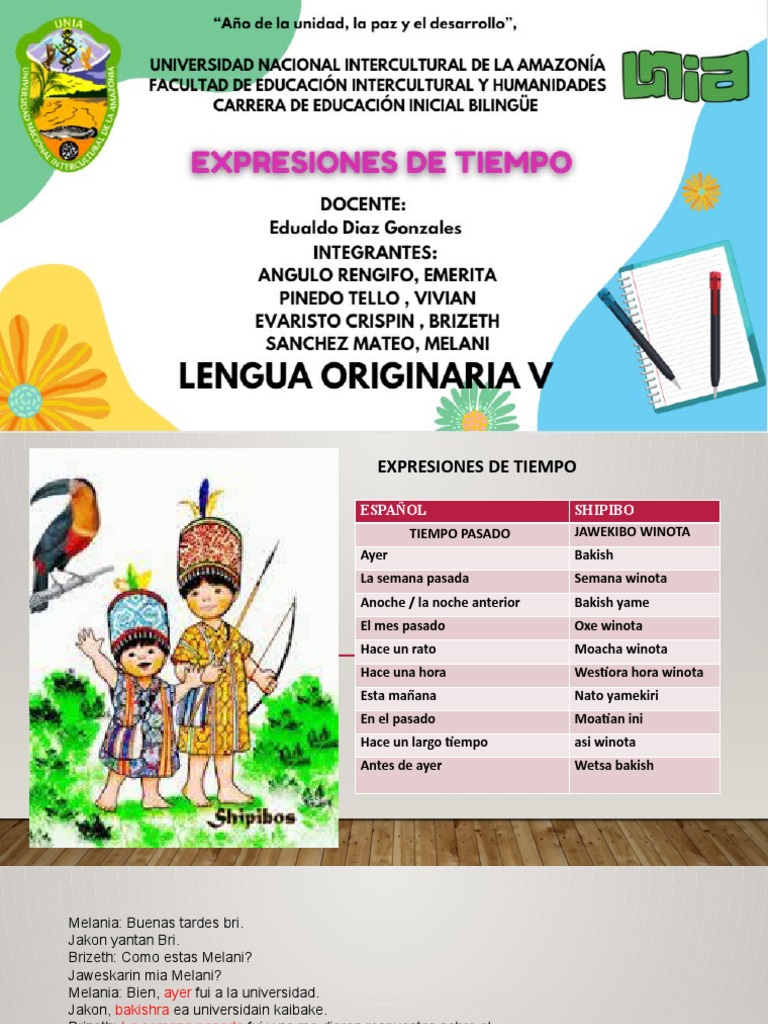 Expresiones de Tiempo en Shipibo | PDF