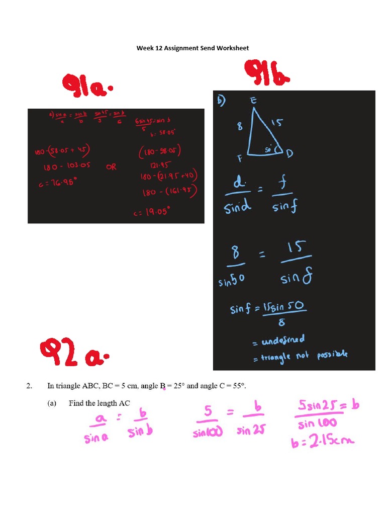 Week 12 Assignment Send Worksheet Pdf