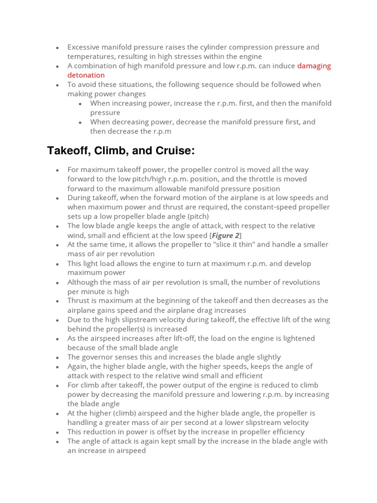RPM Vs MAP PDF | Download Free PDF | Airspeed | Mechanical Engineering