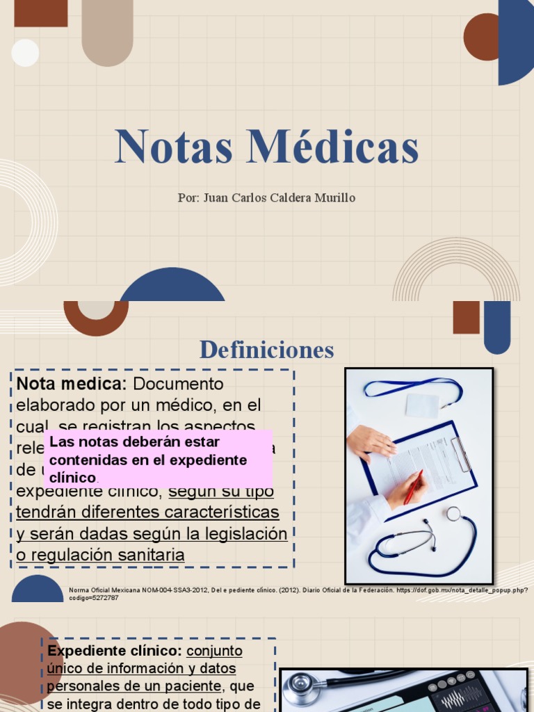 Guía de Notas Médicas en México | PDF | Diagnostico medico | Clínica