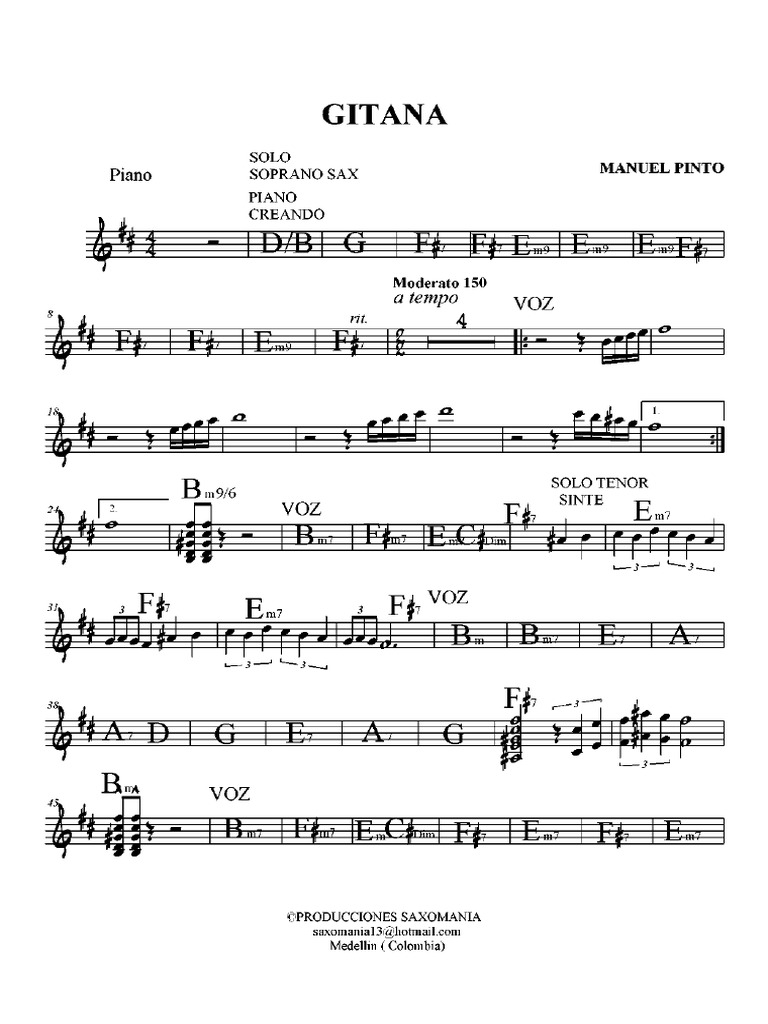 Gitana - Willie Colon Full | PDF