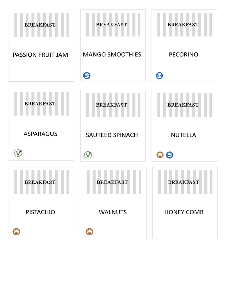 Breakfast Labels | Download Free PDF | Pancake | Regional & Ethnic Food