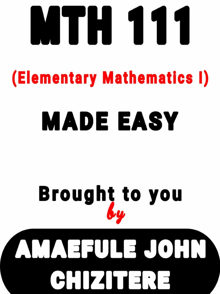 Mth 111 Made Easy Pdf