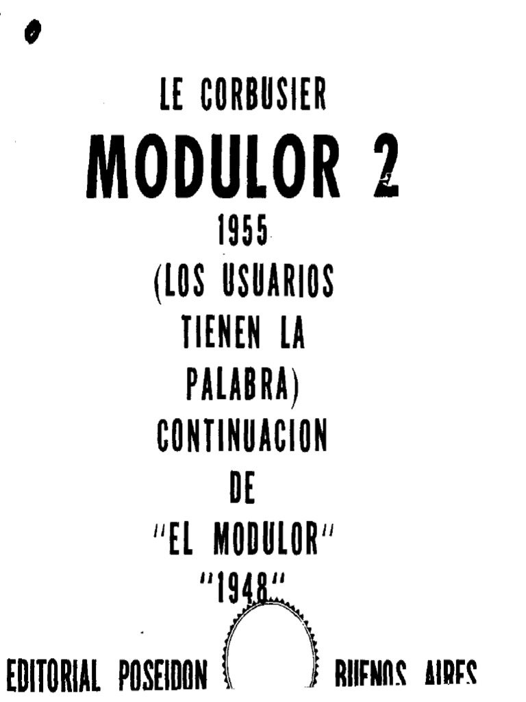 Le Corbusier e Modulor 2 Es | PDF