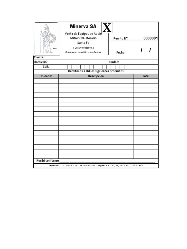 Remitos Modelo 3 | PDF