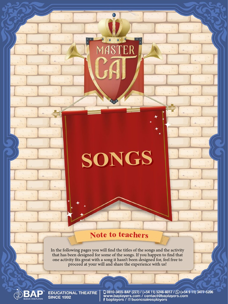 Master Cat Lyrics | PDF