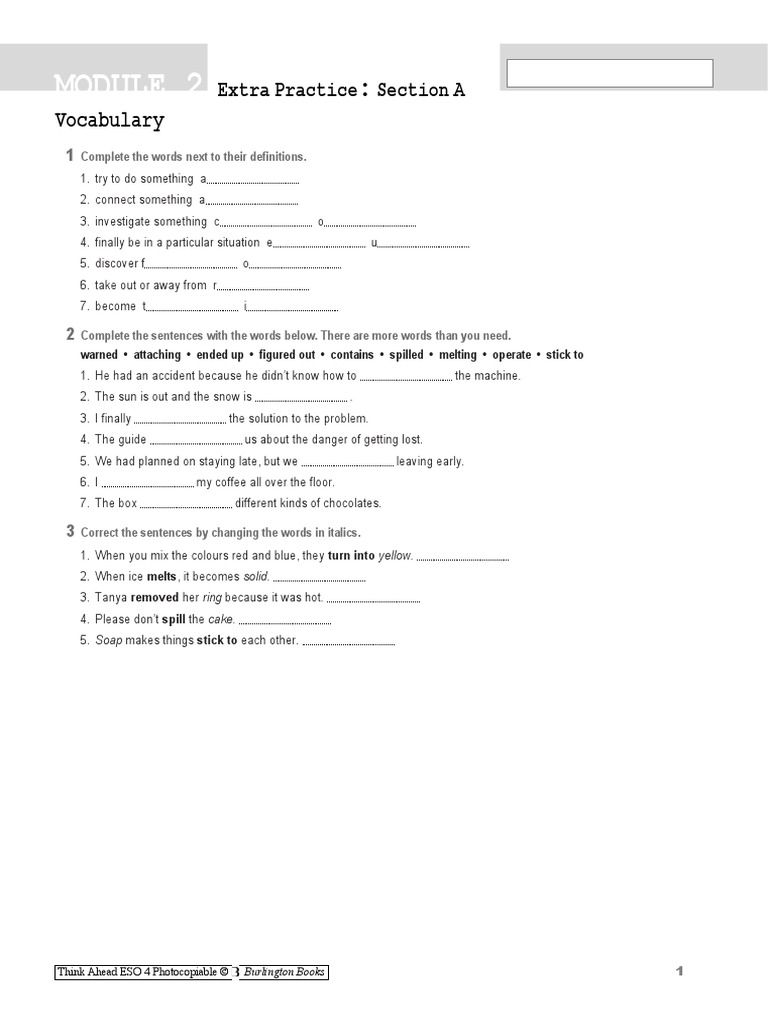 01ThinkAhead4 XPrac Mod2A | PDF | Science