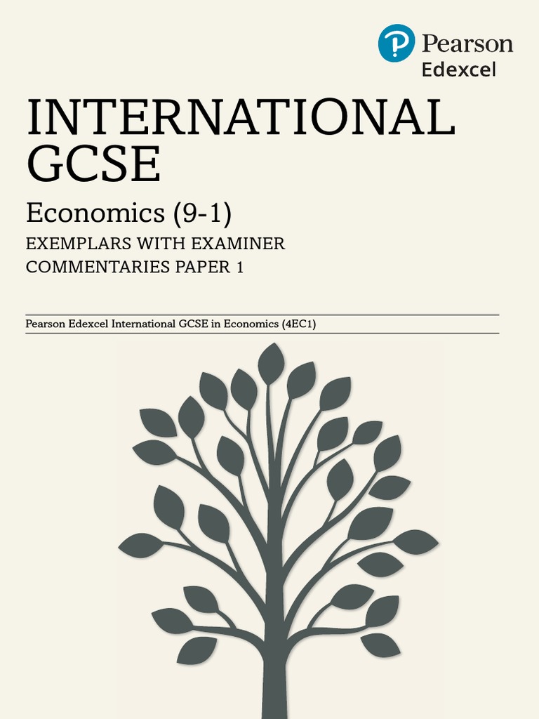 IG Economics Paper 1 Exemplar Responses With Commentaries | PDF ...