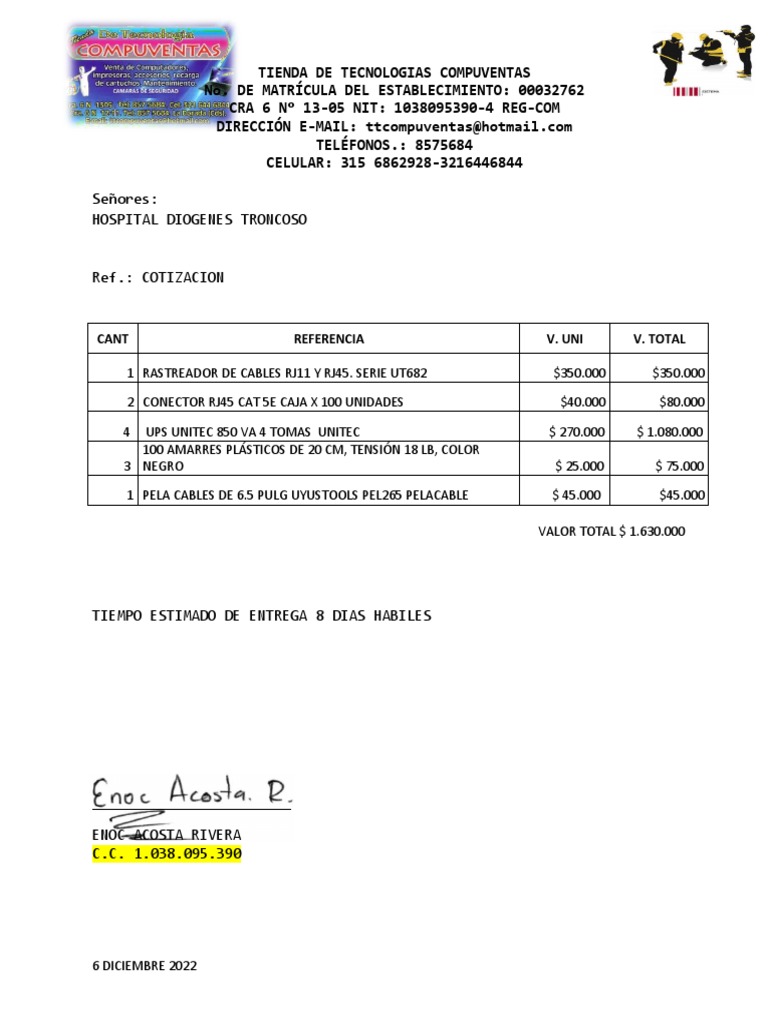Formato Cotizacion | PDF