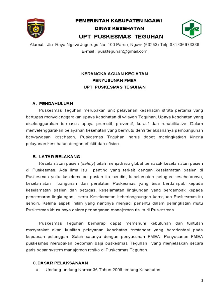 Kak Fmea Mutu Fix | PDF