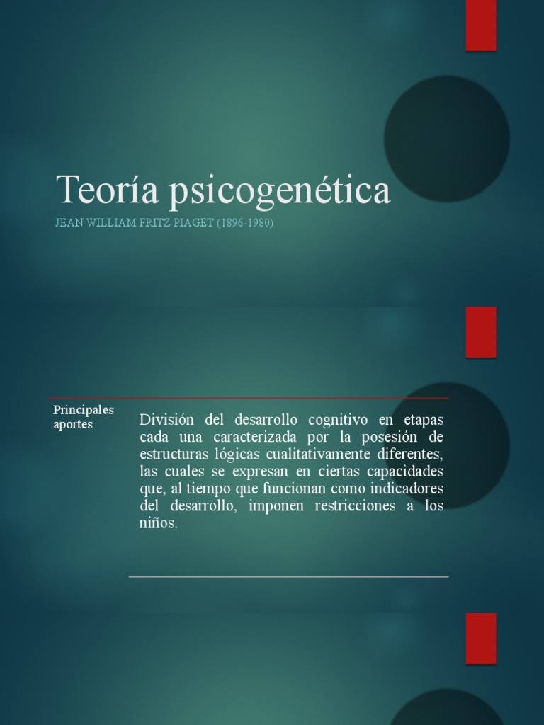Teoría Psicogenética | PDF