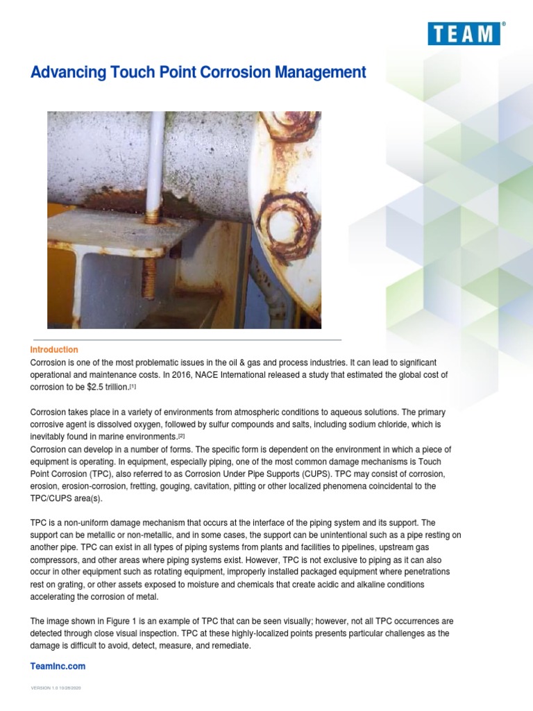 Advancing Touch Point Corrosion Management White Paper | PDF ...