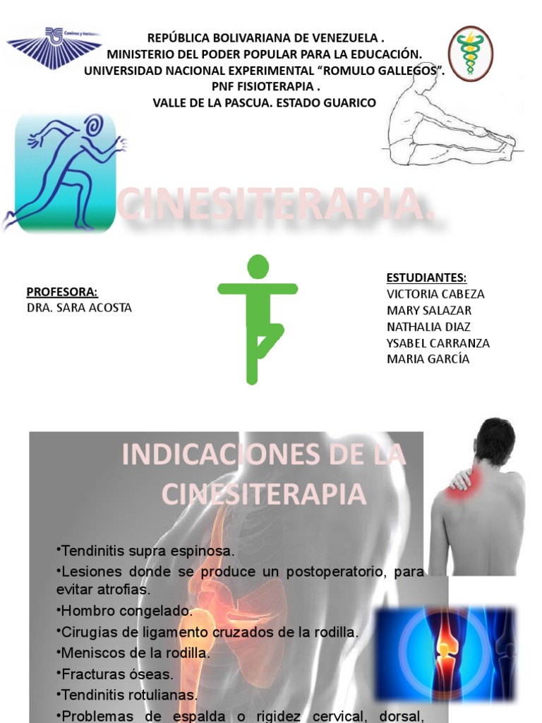 Indicaciones De La Cinesiterapia Pdf Rodilla Músculo