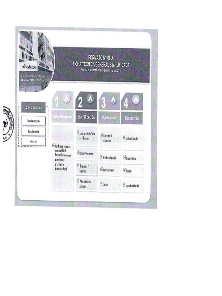 Formato 6A Ficha Tecnica General Simplificada | PDF