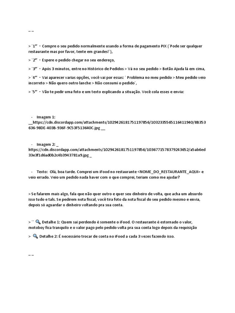 Ifood Gratis TZ Metodos | PDF