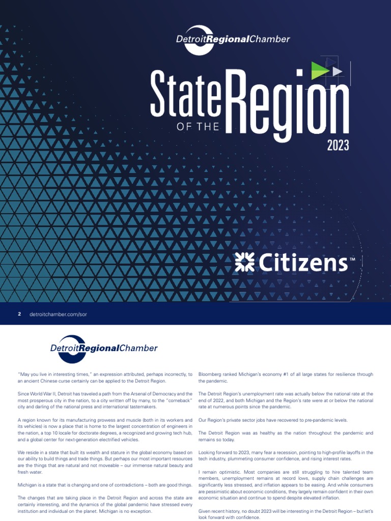 2023 State of The Region Report | PDF | Cost Of Living | Inflation