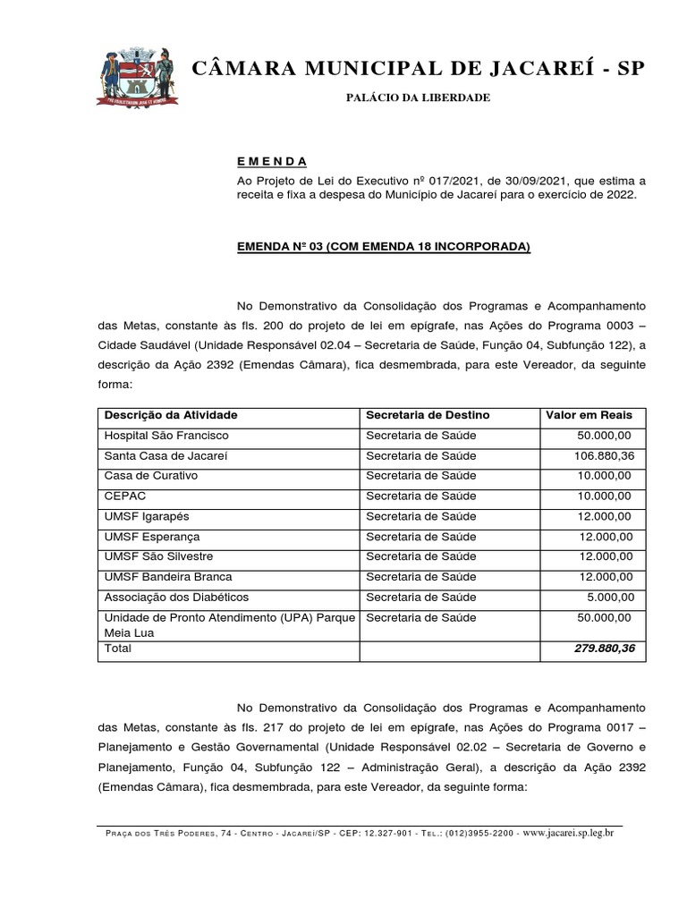 Modelo I LOA | PDF | Governo