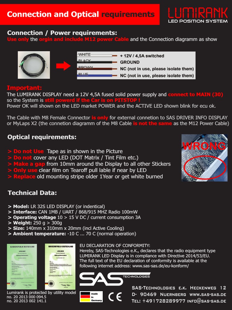 Lumirank Installation Guide | PDF | Electrical Connector | Equipment