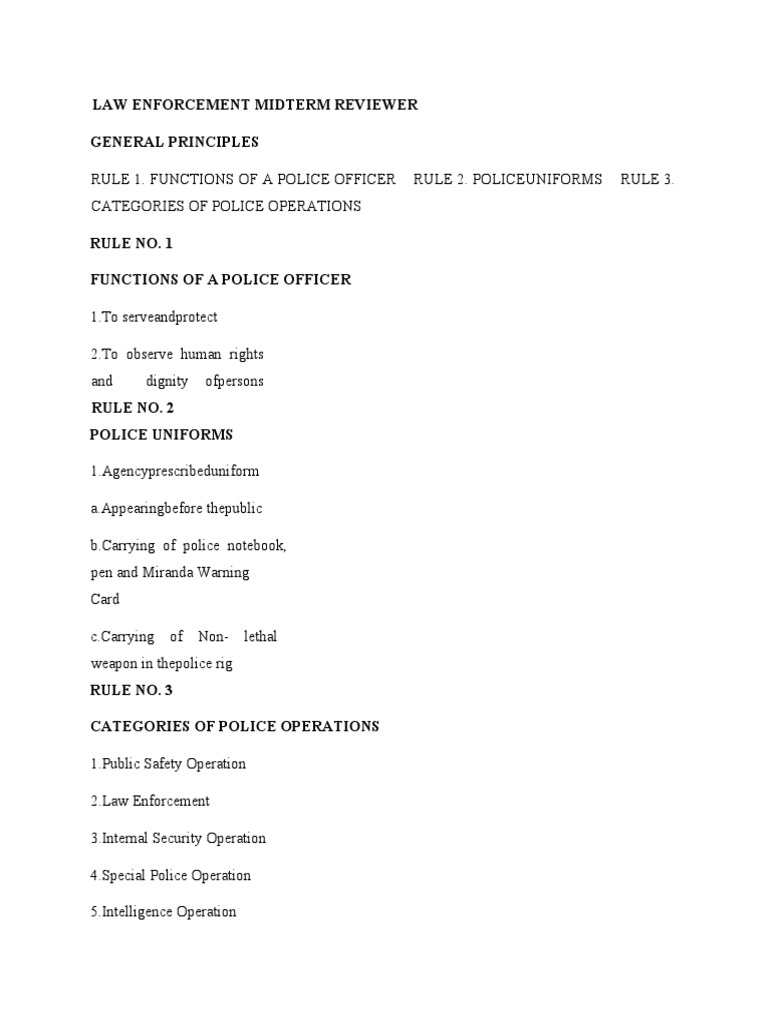 General Principles | PDF | Police | Reasonable Suspicion