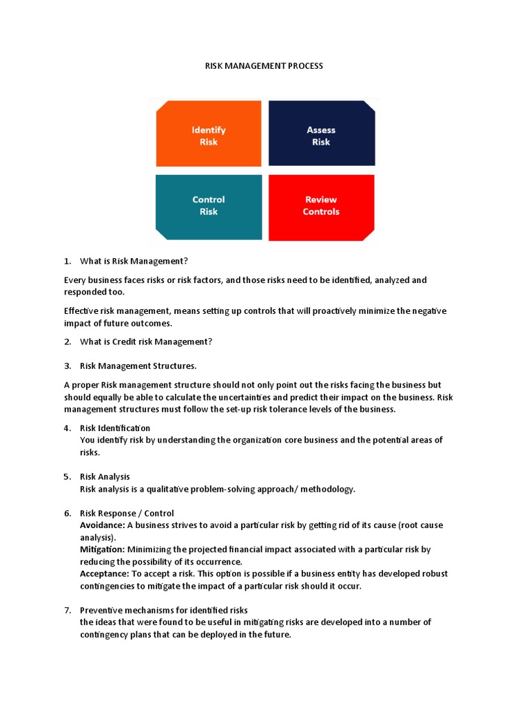 Risk Management Process | PDF