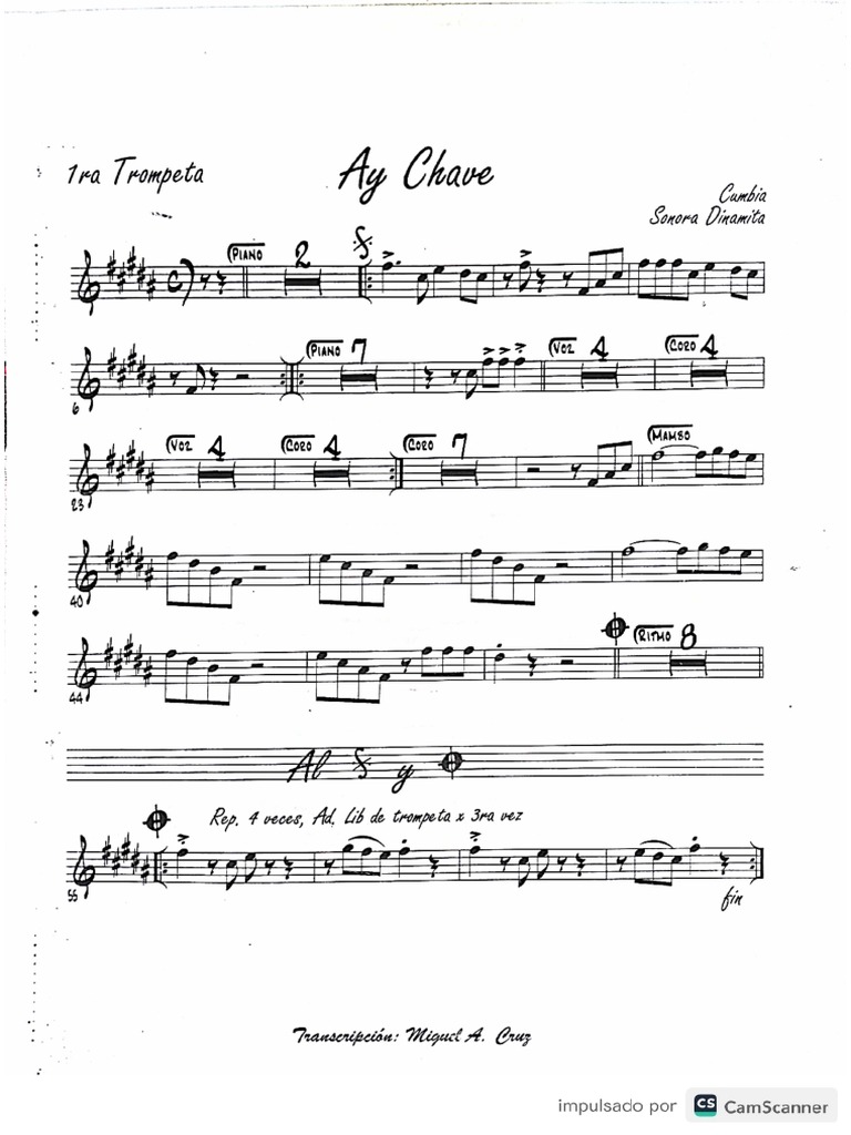 Ay Chave Trompeta 1 | PDF