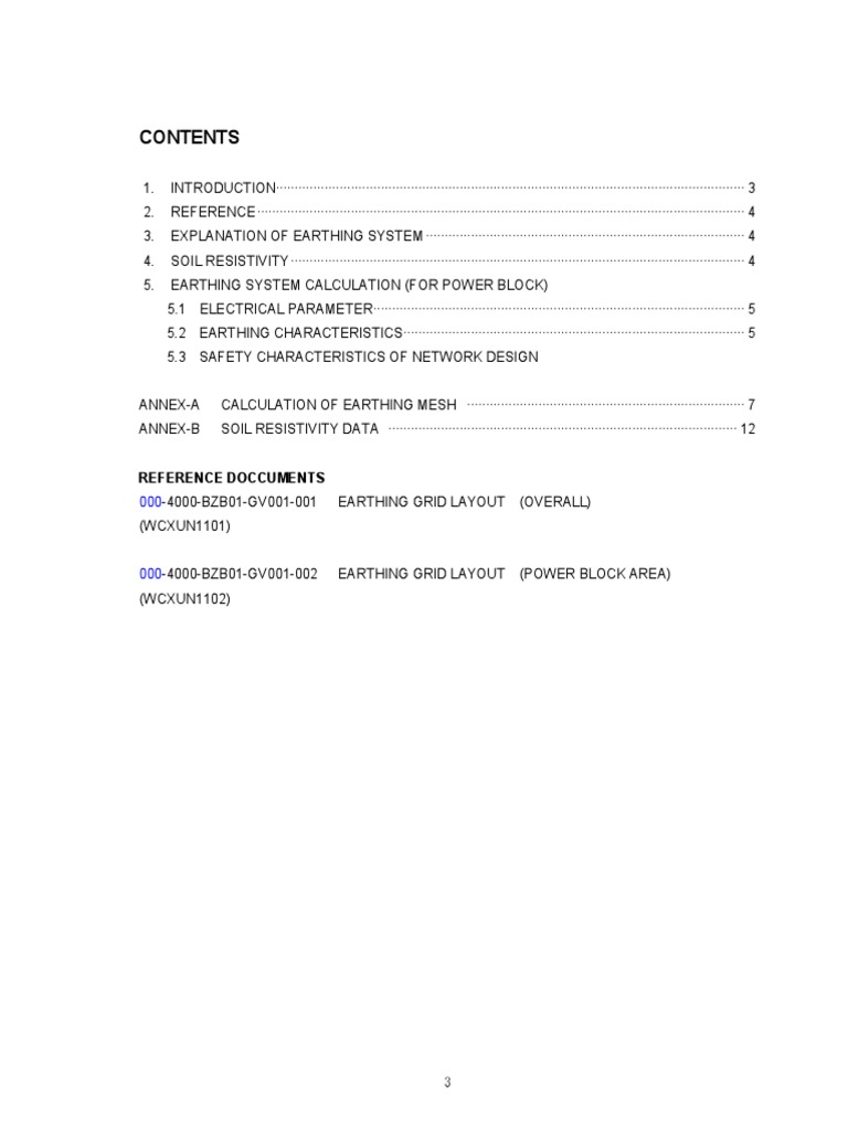 Earthing System Calculation Guide | PDF | Electrical Resistivity And ...