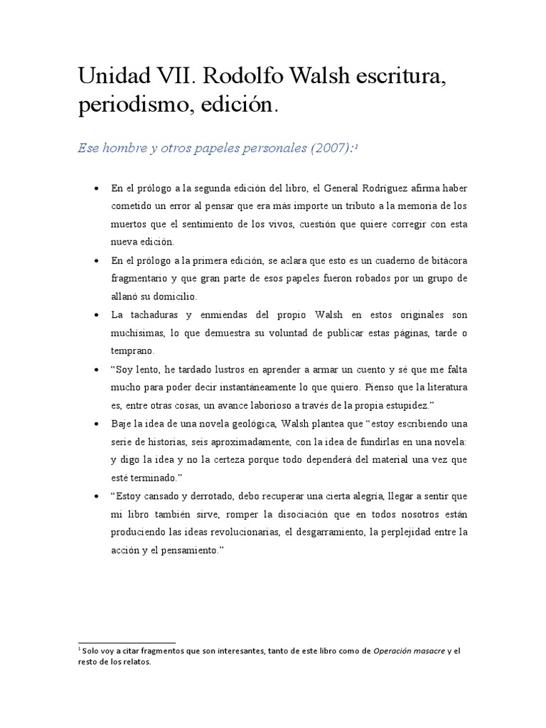 Unidad de Walsh | PDF | Testimonio