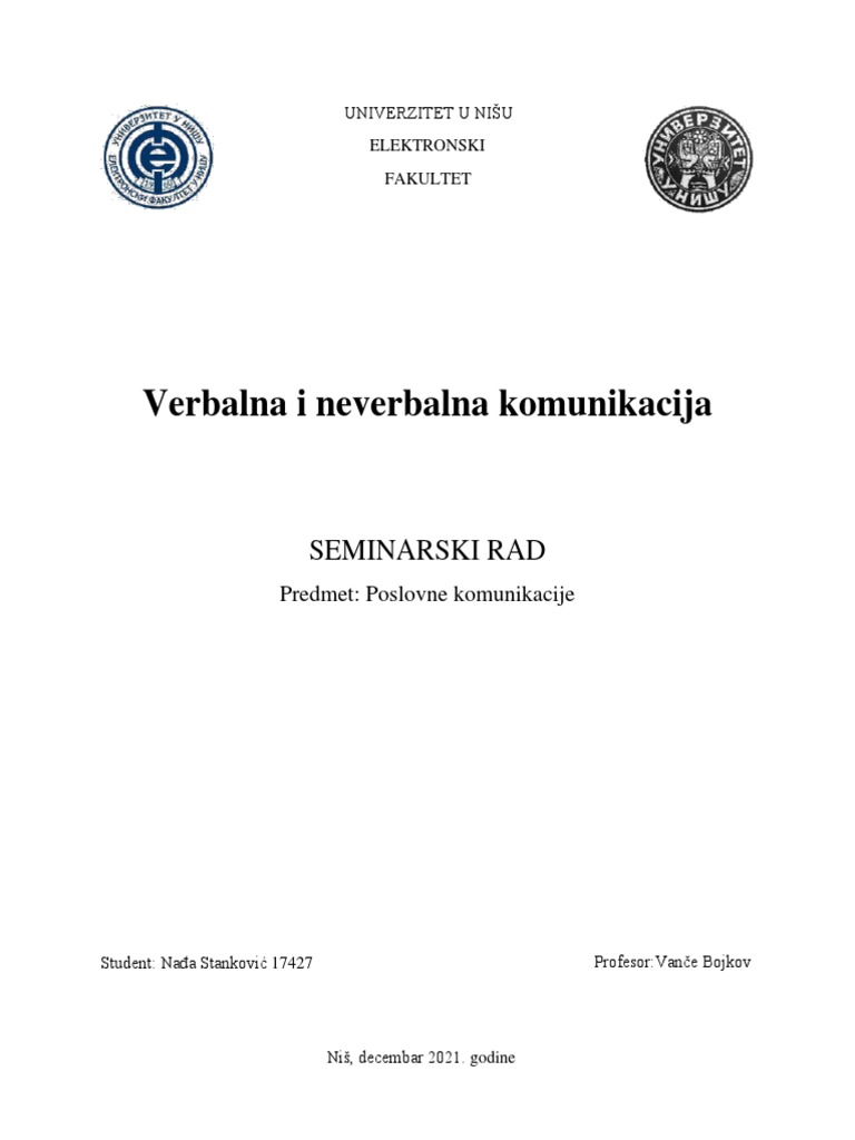Seminarski Rad | PDF
