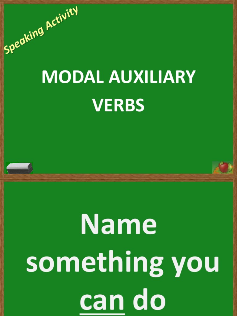 Speaking Activity - Modal Auxiliary Verbs | PDF
