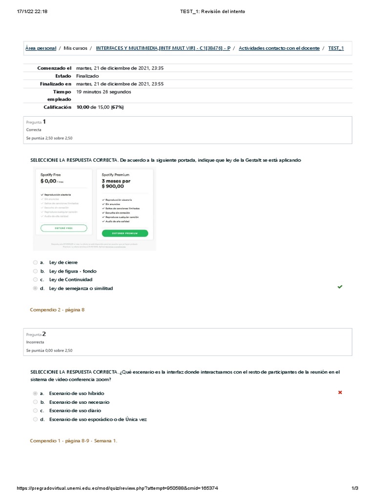 Test Interfaces 1p | PDF | Interfaz de usuario | Experiencia de usuario