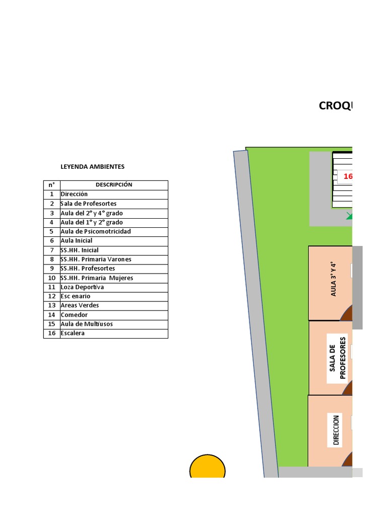 Planos de I.E. 88223 - Pampa Dura | PDF