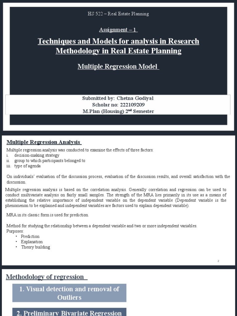 Multiple Regression Model for Analyzing Factors Affecting Discussion ... Multiple Regression Model for Analyzing Factors Affecting Discussion ...