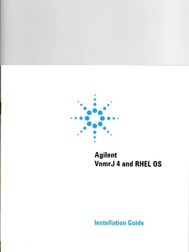 Agilent VNMRJ 4 and RHEL OS Installation Guide | PDF