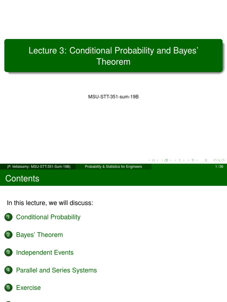 Lecture 03 | PDF | Probability | Mathematics