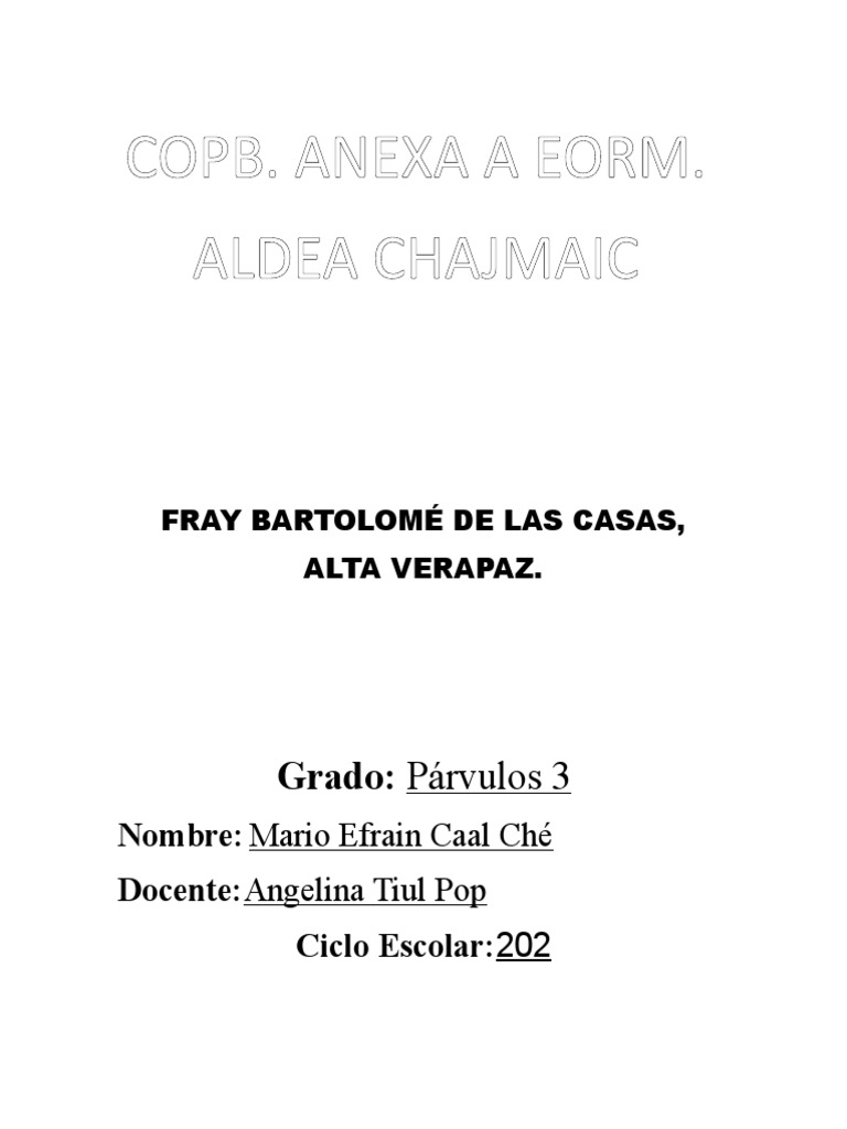 Folder Rotulado Seccion B | PDF