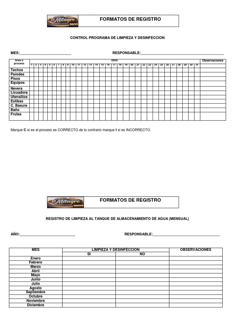 Formatos Plan de Saneamiento | PDF | Celsius