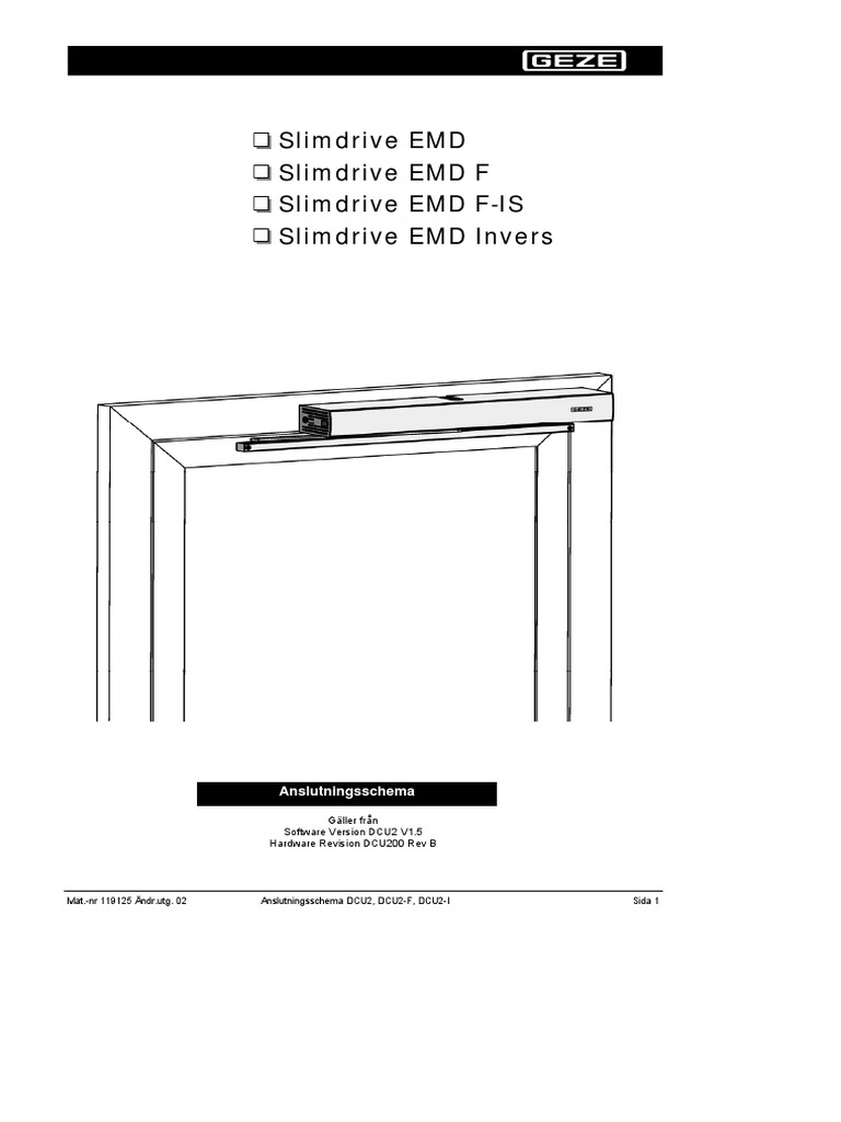 Geze EMD-F | PDF