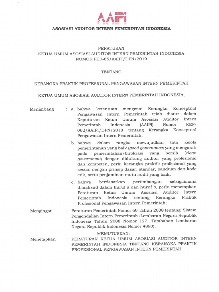 Per 85 Aaipi DPN 2019 Kp3ip | PDF