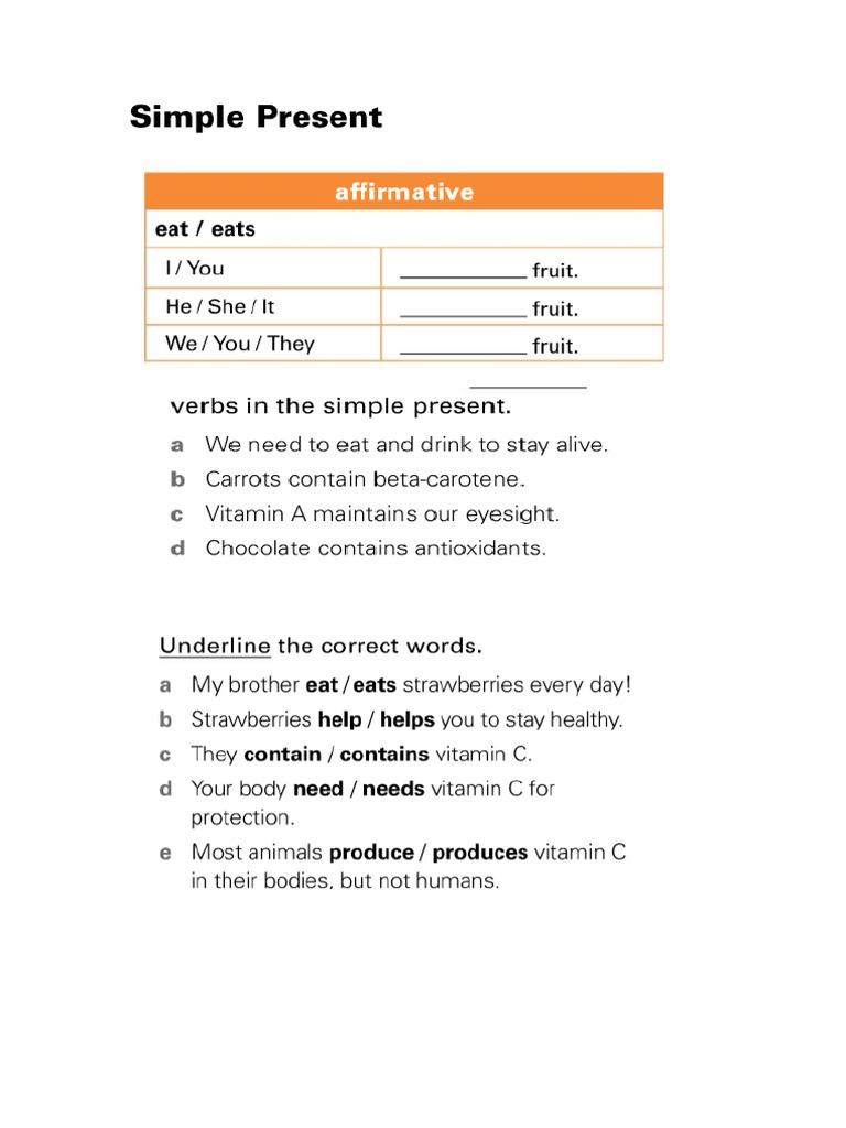 Simple Present Review | PDF