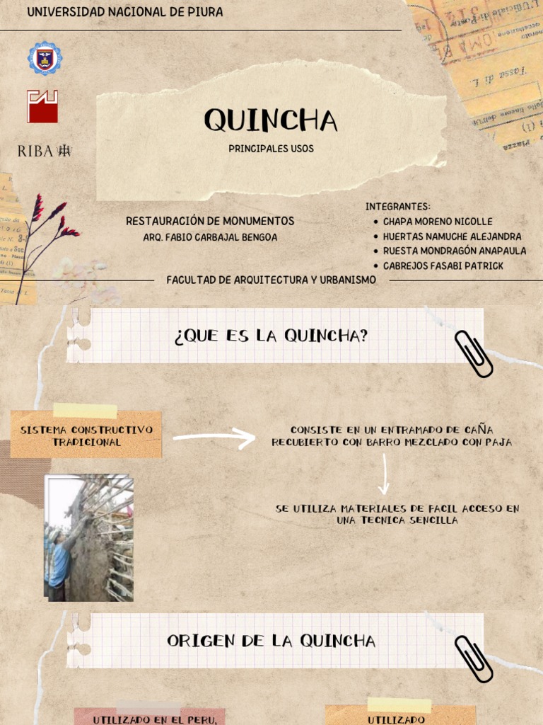 Quincha: Historia y Técnica Constructiva | PDF | Hormigón | Bóveda (Arquitectura)